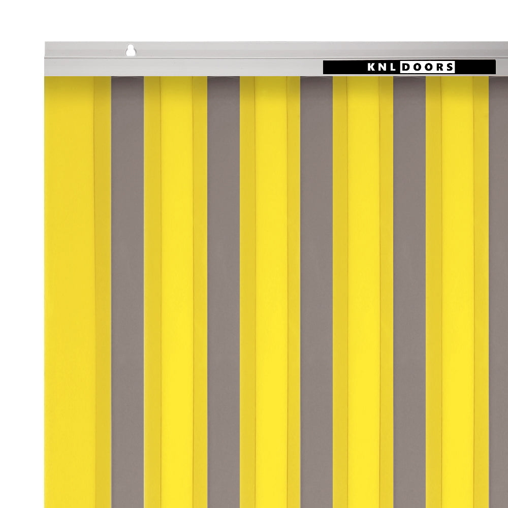 YELLOW + SMOKE Strip Curtain Door (1.8mm x 75mm PVC) – KNL Doors NZ